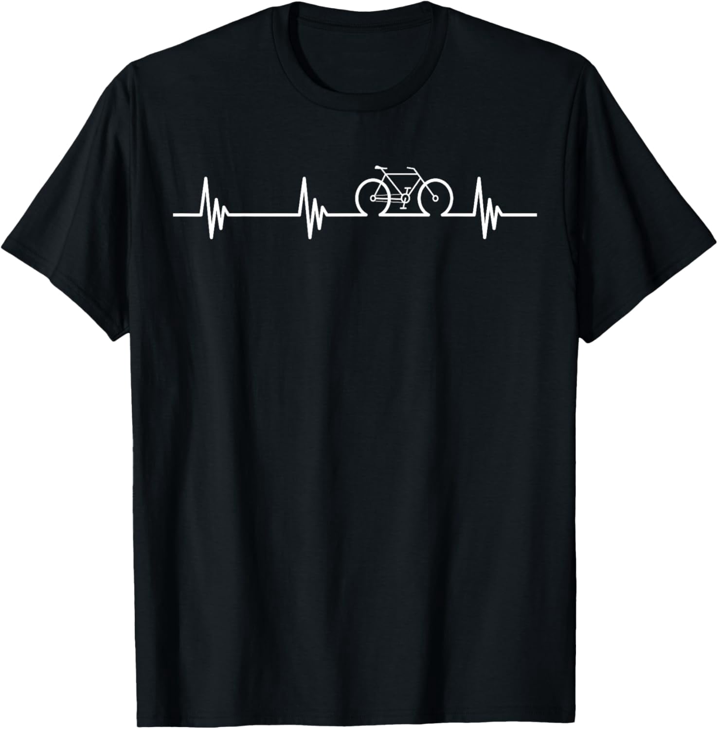 Cycling Heartbeat T-Shirt Bicycle Love Biking Shirt Gifts Mens T-Shirt ...