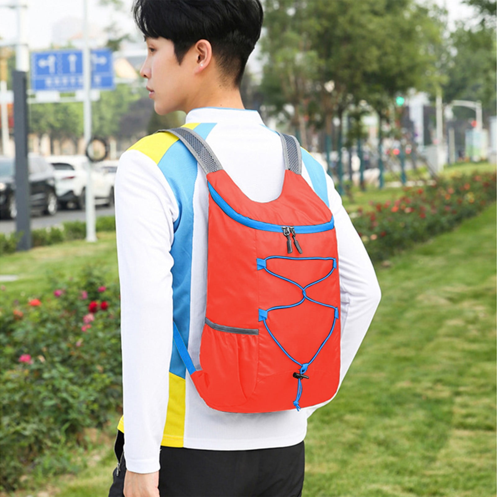 Cycling Knapsack Lightweight Backpack Foldable Outdoor Hiking Bag ...