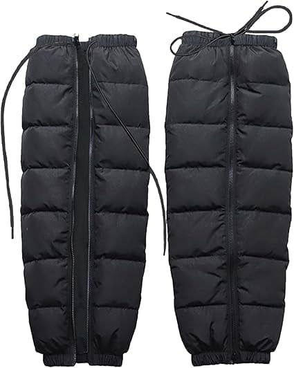 2pcs Cycling Leg Warmers Thermal, Leg Warmer Zipper Leg Sleeves ...