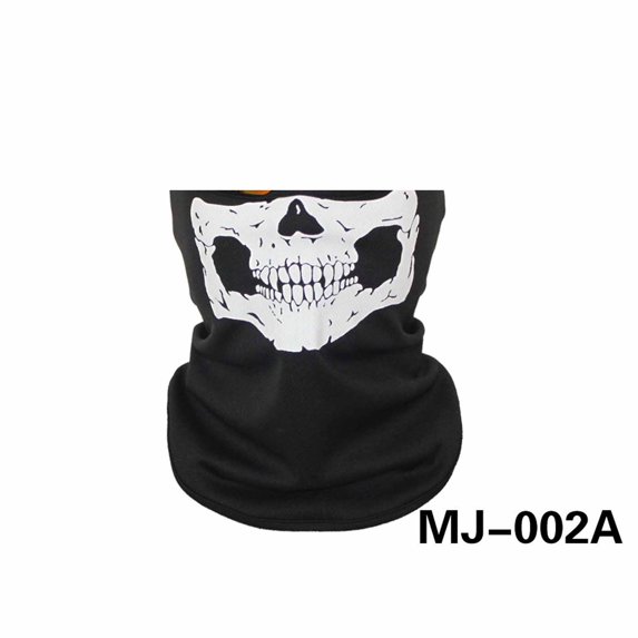 Cycling Mask Headgear, Outdoor Cold Face Mask With Skull Graphic Design ...