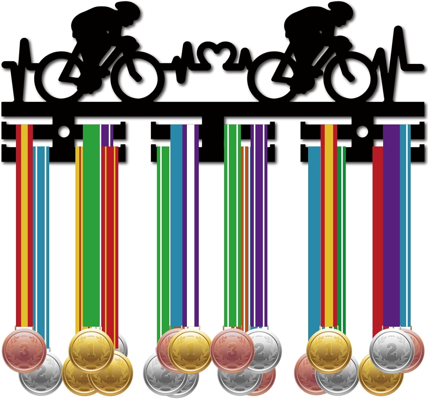 Cycling Medal Holder Bike Medal Hangers Display Acrylic Medal Rack ...