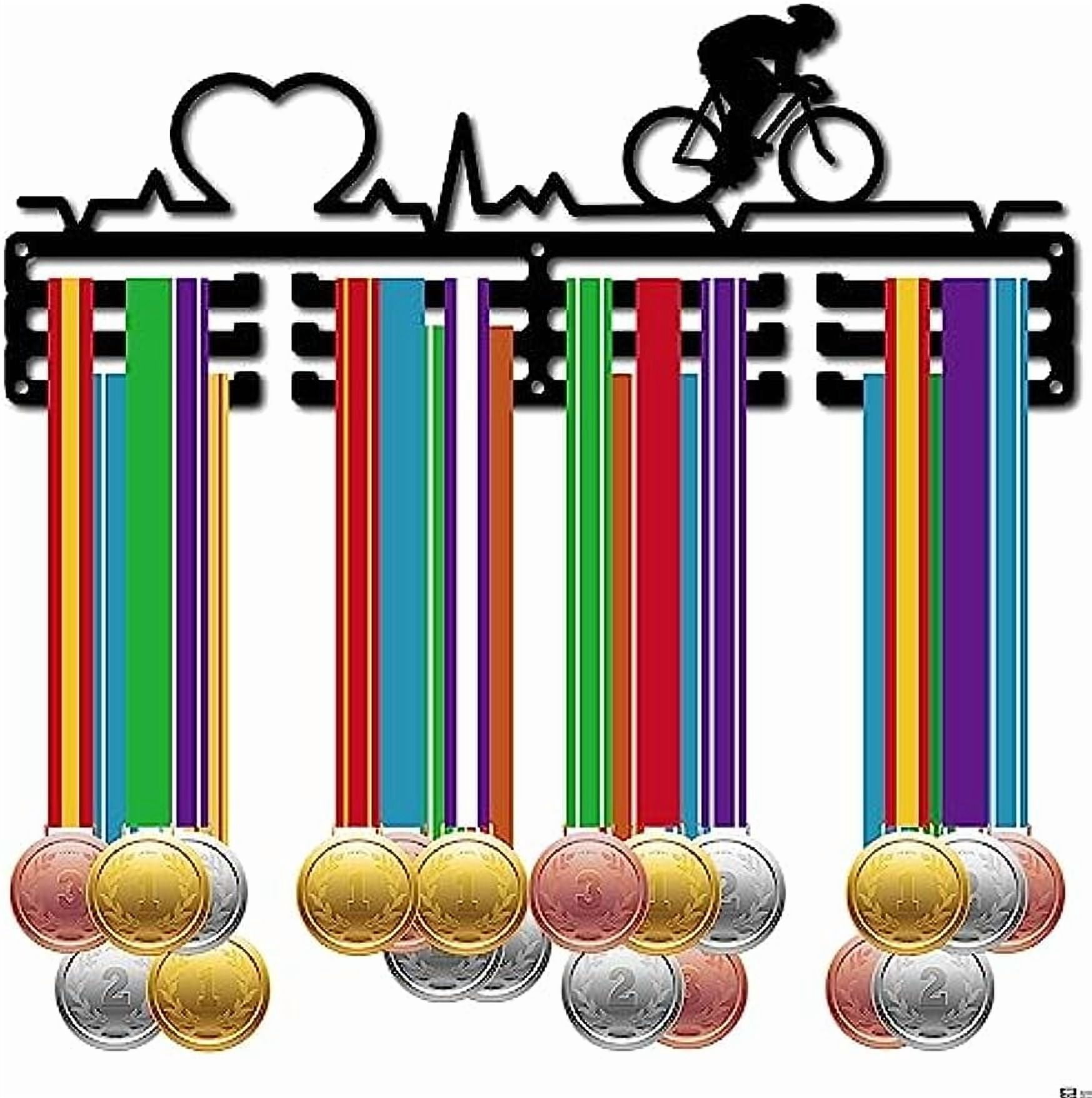 Cycling Medal Holder Hanger Black Metal Iron Medal Hanger Rack Sports ...