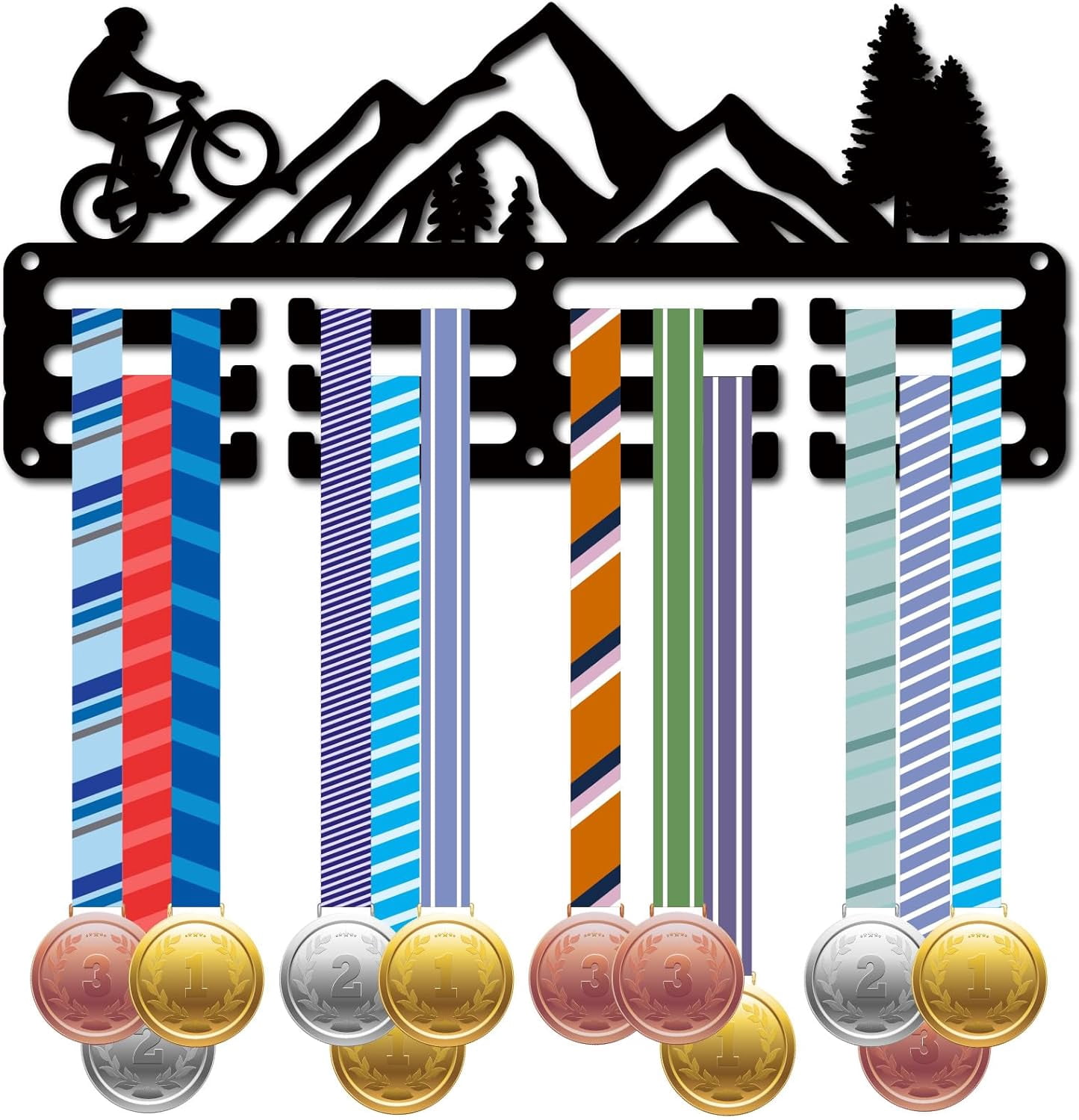 Cycling Medal Holder Medal Hangers Display Rack Sports Metal Hanging ...