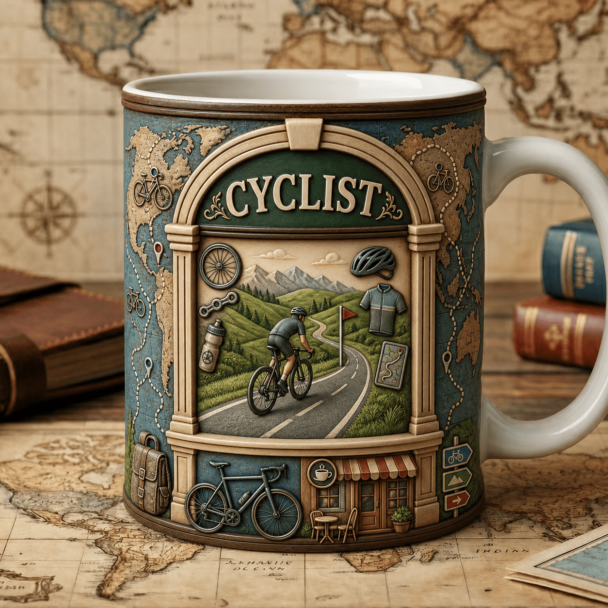 Cycling Mug for Cyclist, Adventure Bike Rider Coffee Cup Gift - Walmart.com