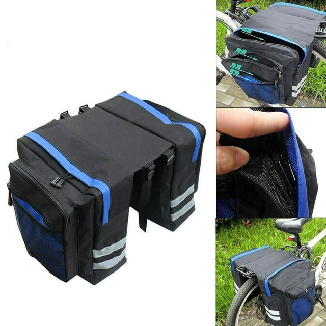 Cycling Rear Rack Seat Trunk Saddle Bike Tail Storage Pannier Pouch ...