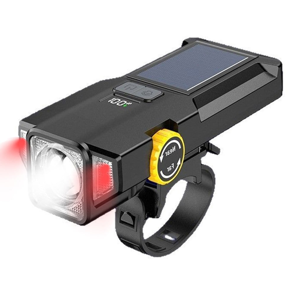 Cycling Safety Black Led Bicycle Headlight Easy Install Bike Headlight ...