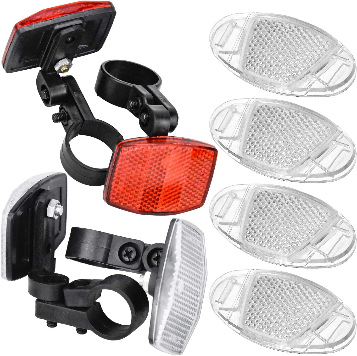 Cycling Safety Essentials, Bike Reflector Set Ensuring Super Brightness ...