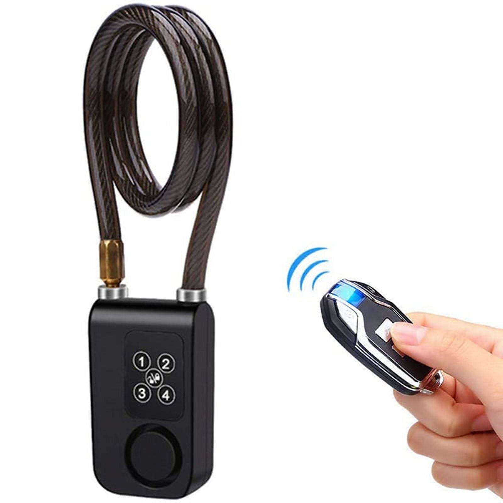 Cycling Security Lock Wireless Remote Control Anti-Theft Vibration ...
