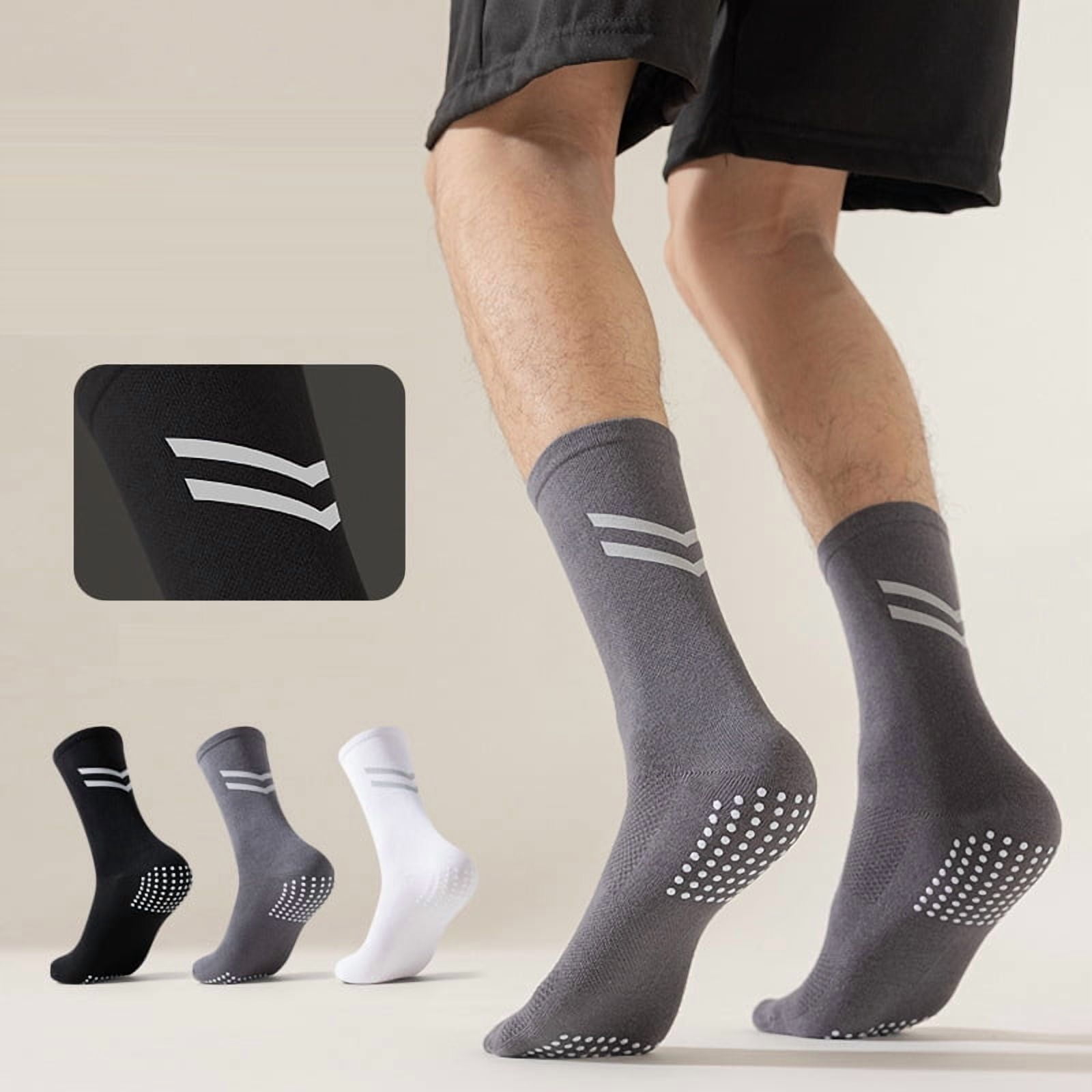 Cycling Socks for Men Sport Aero Socks Anti Slip Silicone Reflective ...