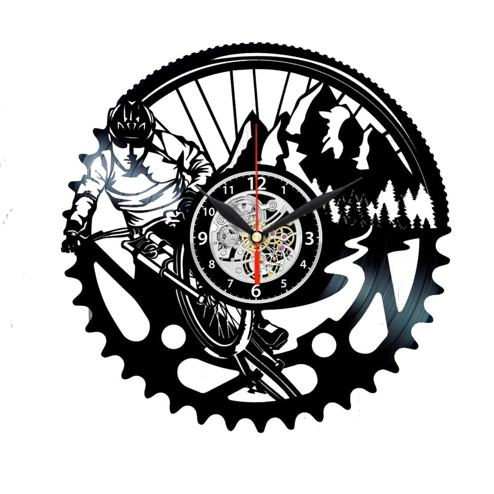 Cycling Wall Clock Vinyl Home Decor Cycling Lovers Gifts for Women ...
