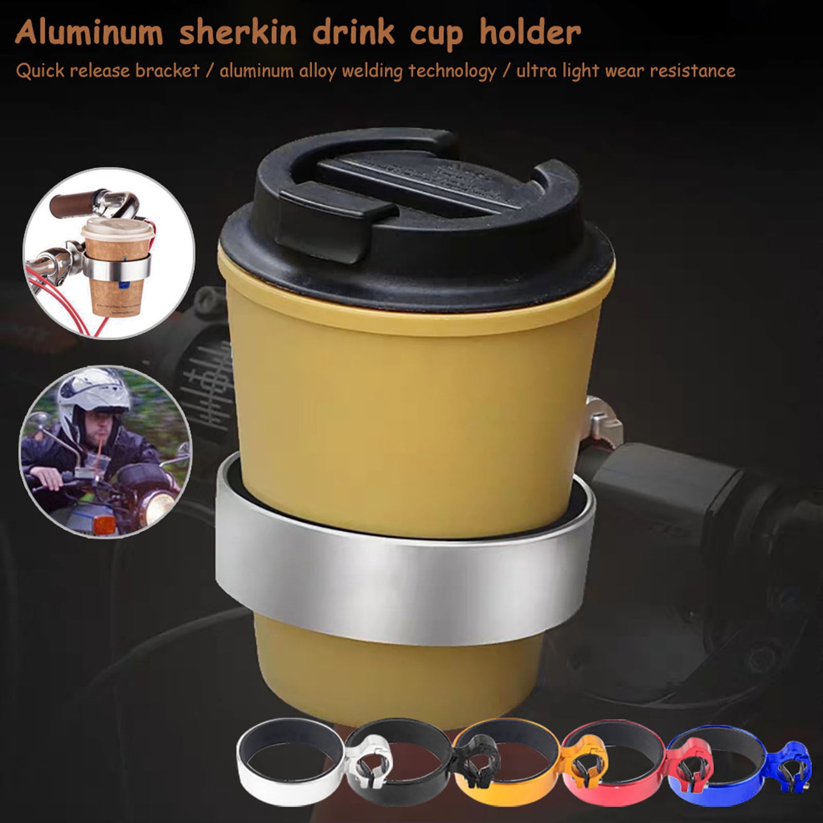 Cycling Water Bottle Holder, Bike Frame Mount Cup Rack, Secure Locking ...