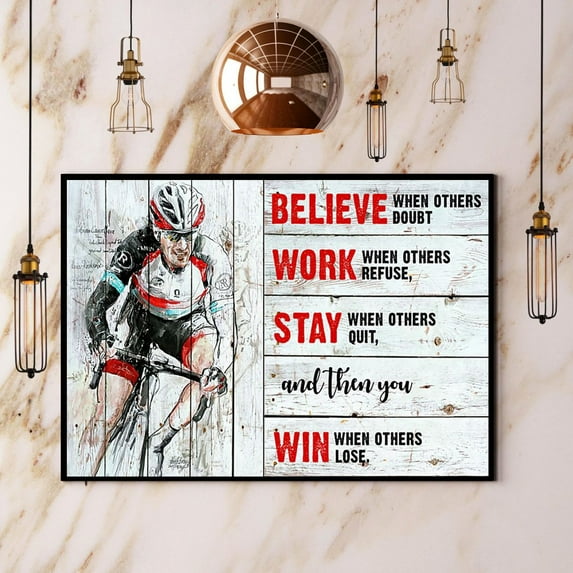 Cycling Win When Others Lose Paper Poster No Frame Matte Wall Art Decor ...