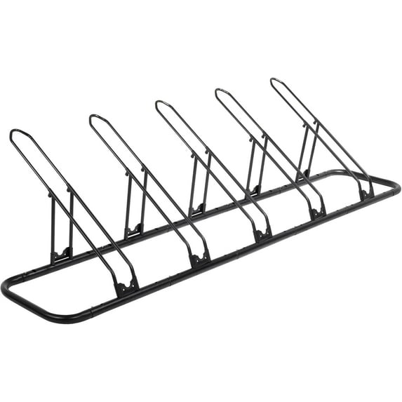 CyclingDeal Bicycle Floor Parking Rack Stand – Holds 6 Bikes, for Mountain MTB & Road Bike ...
