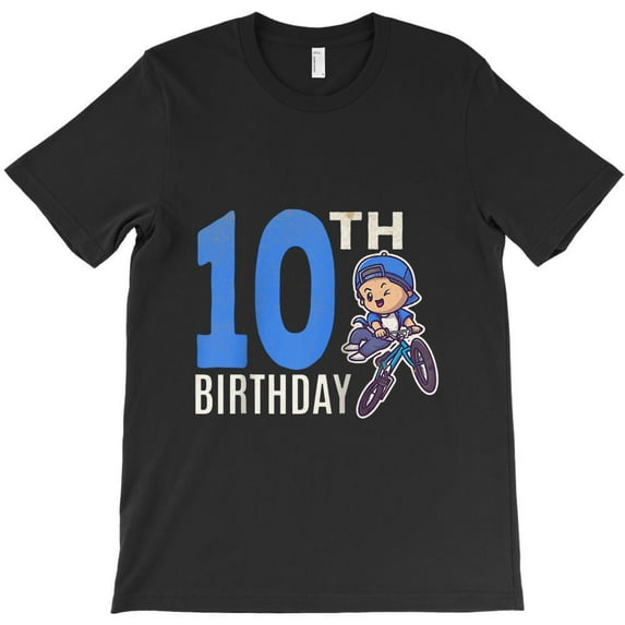 Cyclist Boy 10th Birthday Boy BMX Bike Cycling Cyclist Boy Raglan G17032 Unisex T-Shirt, Up to ...