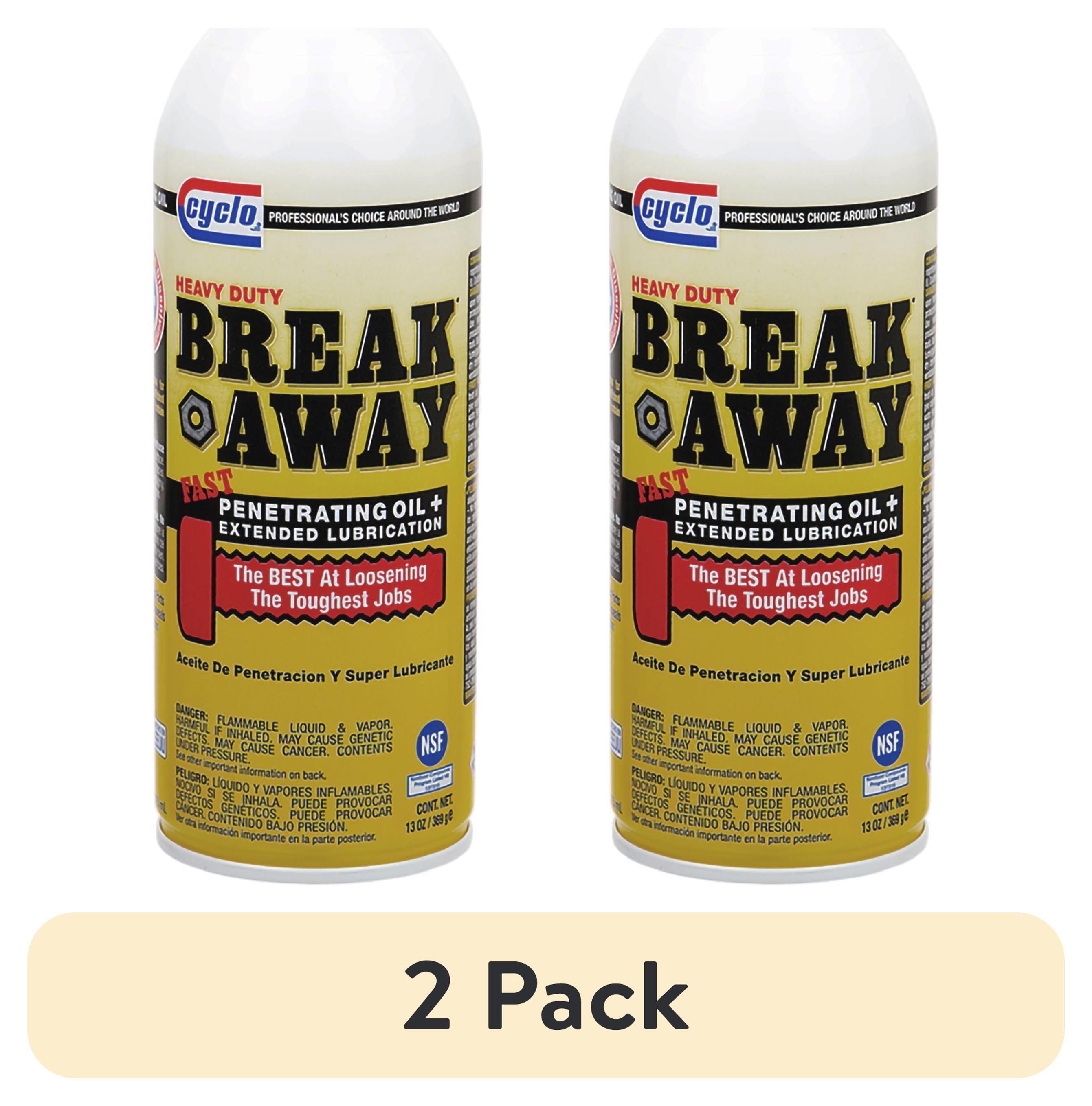 (2 pack) Cyclo BreakAway Penetrating Oil + Lubricant CCLC10, 13 oz Can - Walmart.com