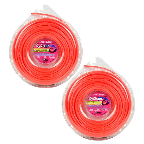 Cyclone CY155D1 0.155" x 105' Commercial String Trimmer Line Red, Made ...