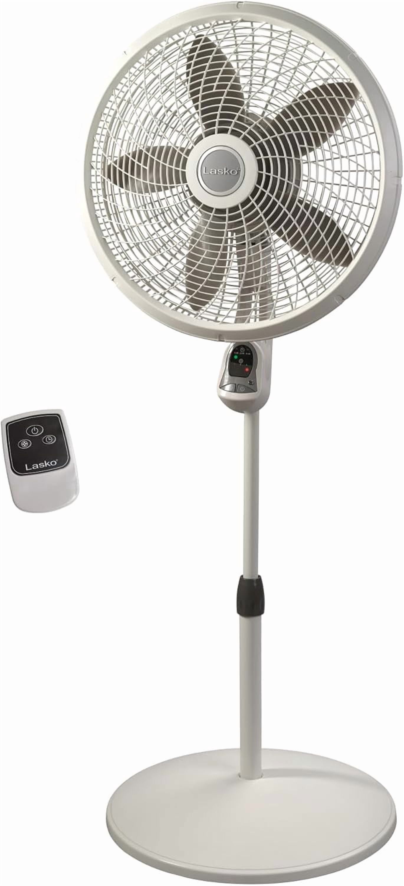Cyclone Pedestal Fan, Adjustable Height, Remote Control, Timer, 3 ...