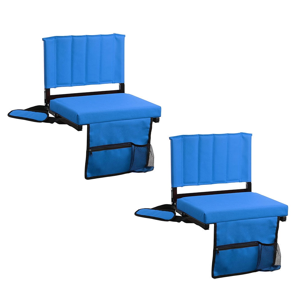 Cyclone Sound 2-Pack of Stadium Seat for Bleachers with Padded Cushion ...