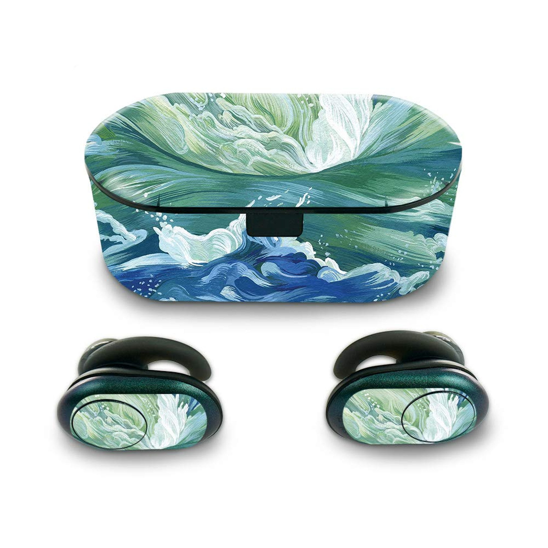 Cyclone Wave Vinyl Decal Wrap for Push Wireless Earbuds Cover - Walmart.com