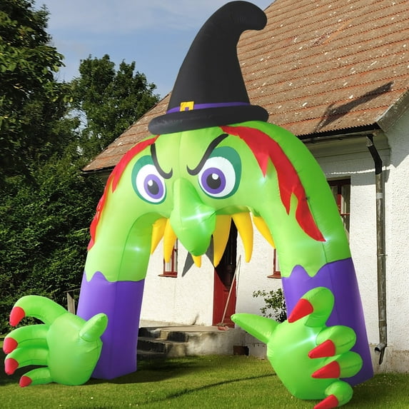 CycloneSound [4-11FT] Halloween Inflatable Archway Animated with Bright ...