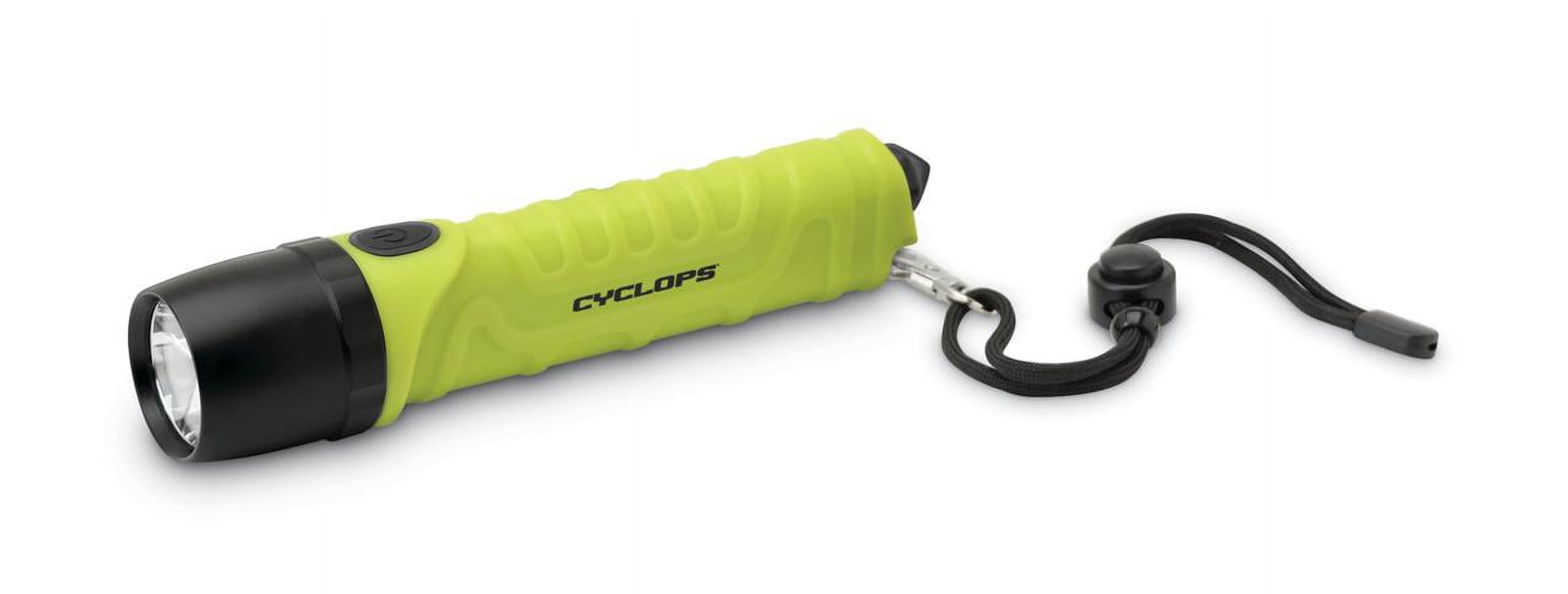 Cyclops 700 Lumen LED Flashlight with Emergency Breaker, Neon Green ...