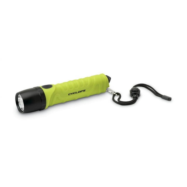 Cyclops 700 Lumen LED Flashlight with Emergency Breaker, Neon Green ...