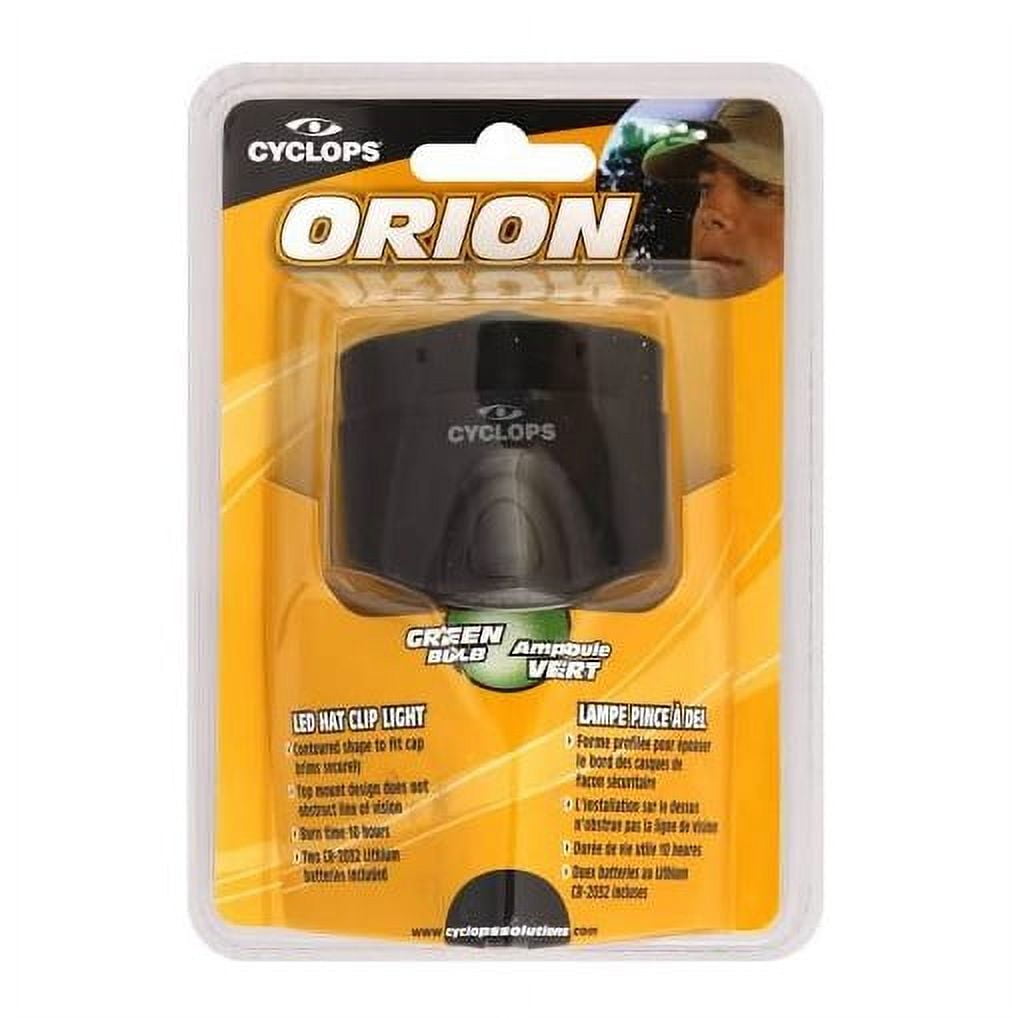 Cyclops Orion 3 LED Lights Hands Free Clip-On Cap Flashlight Headlamp ...