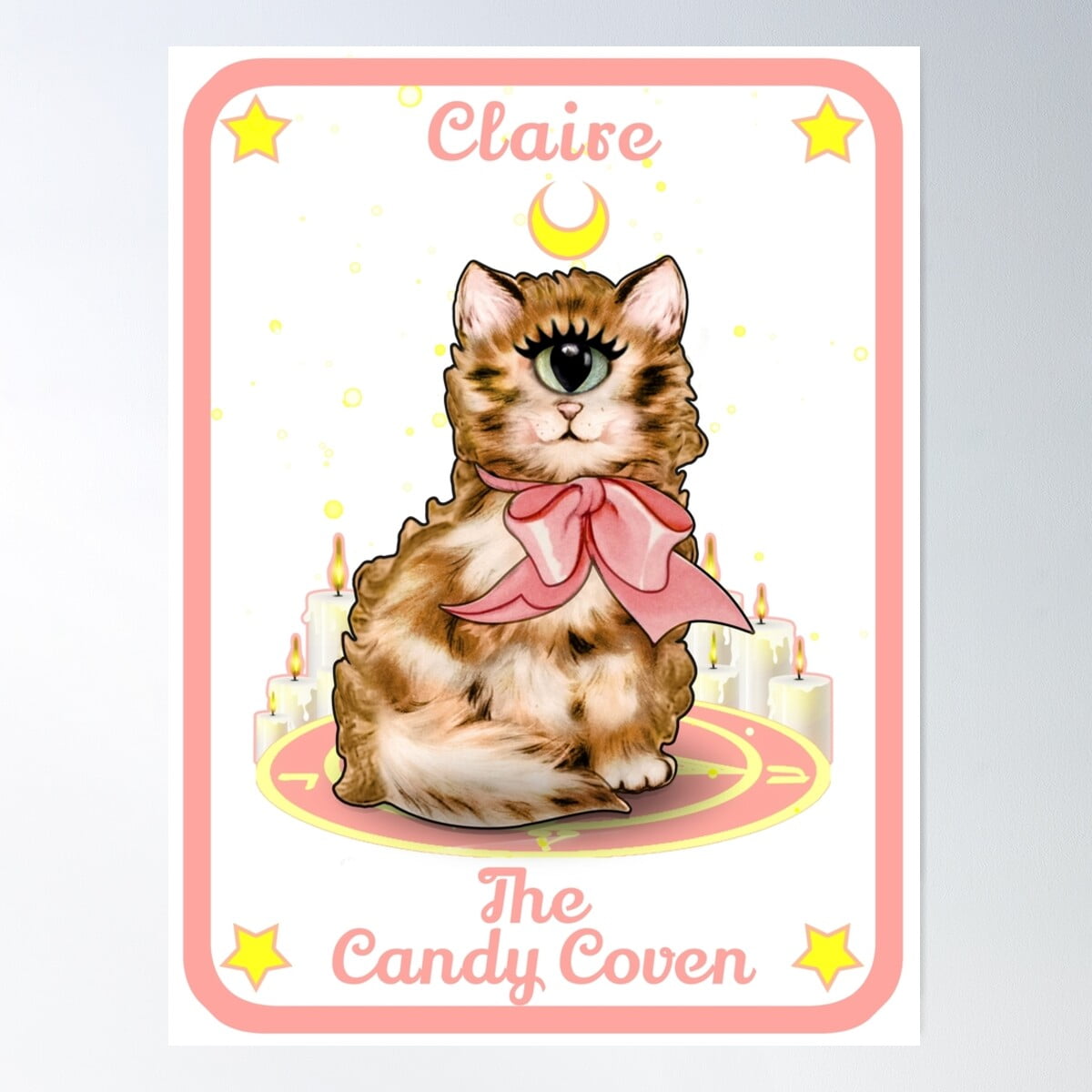 Cyclops Kitten Poster Wall Art, Modern Wall Decor For Living Room ...