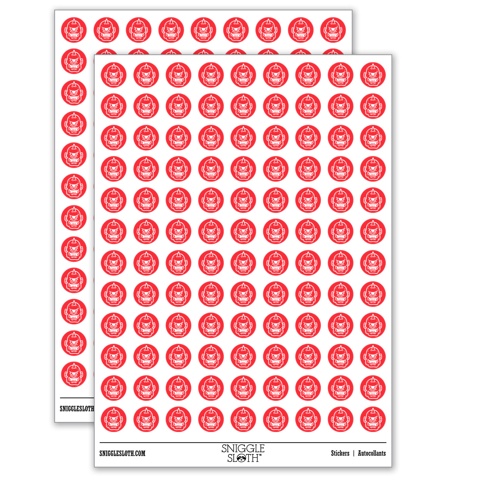Cyclops One Eyed Monster Head Fantasy Creature 200+ Round Stickers ...