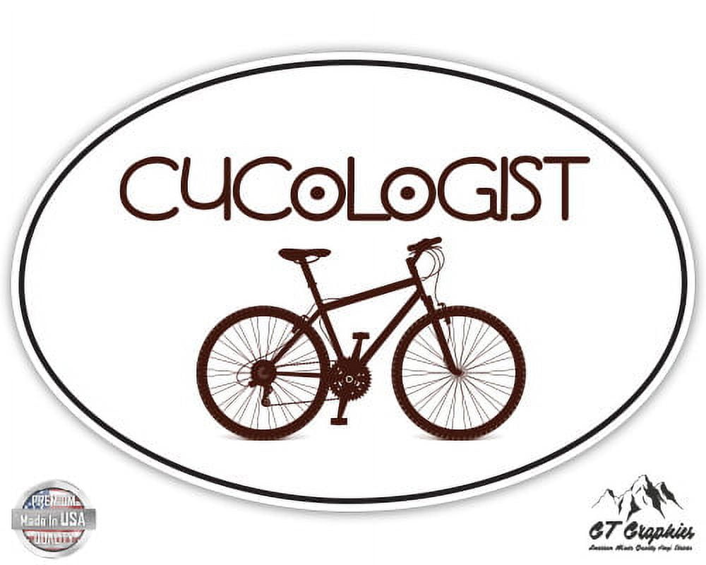 Cycologist - 8" Vinyl Sticker - For Car Laptop I-Pad - Waterproof Decal ...