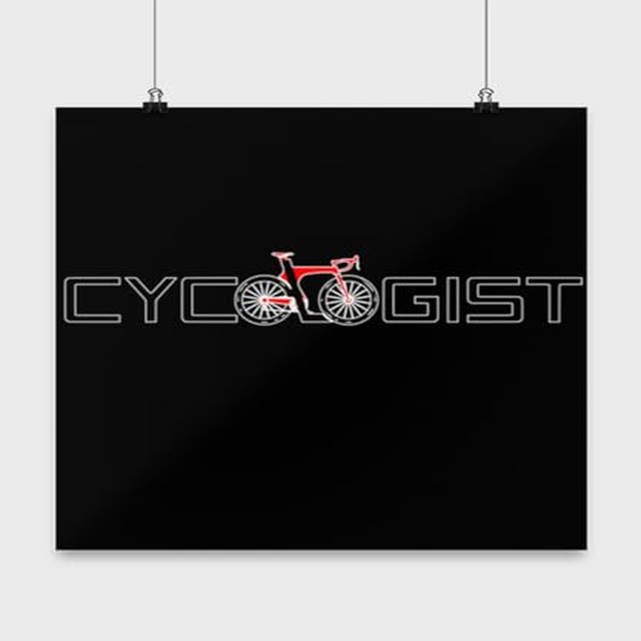 Cycologist Bicycle Art - Cycling Enthusiast - 13x13 Poster Print - Home ...