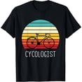 Cycologist Funny Vintage Cycling T-Shirt with Retro Bicycle Graphic and ...
