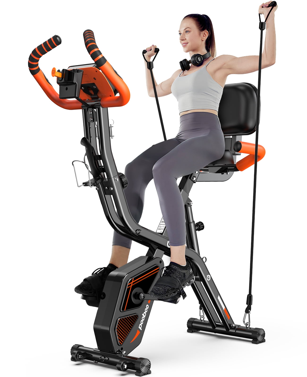 Cycool 3 in 1 Folding x Bike Exercise Bike Home Cardio Machine Fitness ...