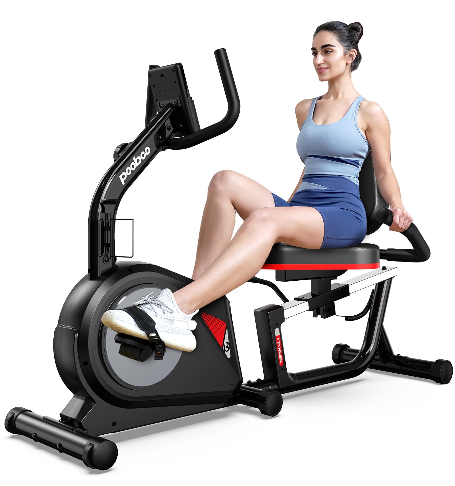 Cycool Compact Stationary Fitness Cardio Bike with Back Support ...