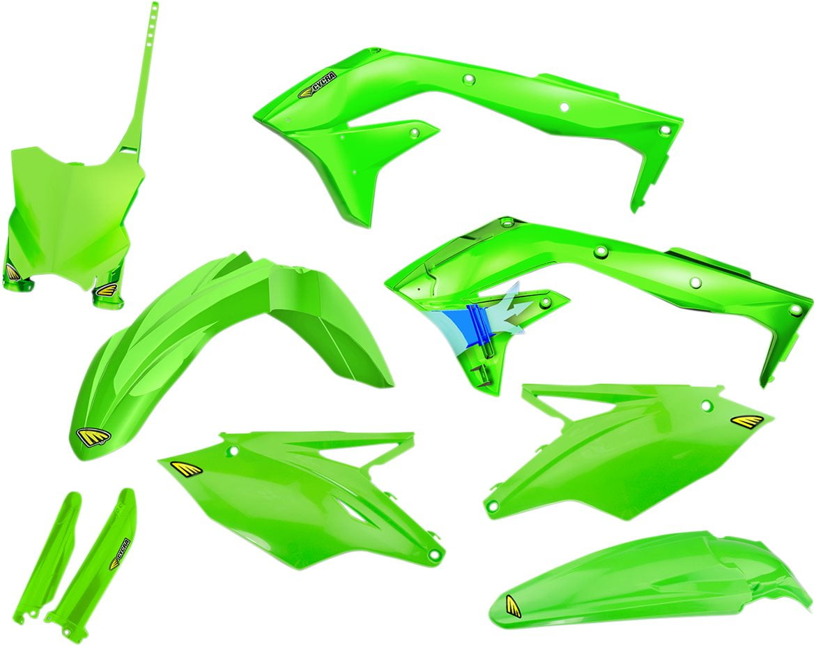 Cycra Complete Green Plastic Powerflow Body Kit (1CYC-9318-72 ...