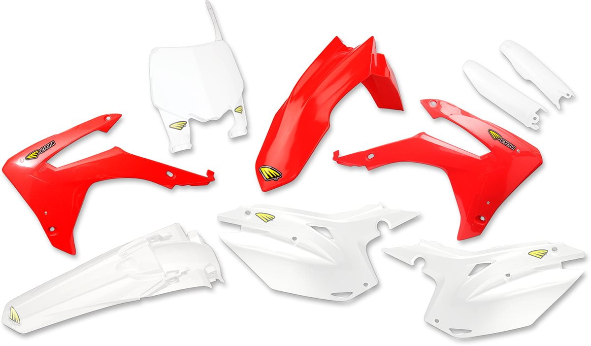 Cycra Complete Powerflow Red/White Plastic Body Kit (1CYC-9311-02 ...