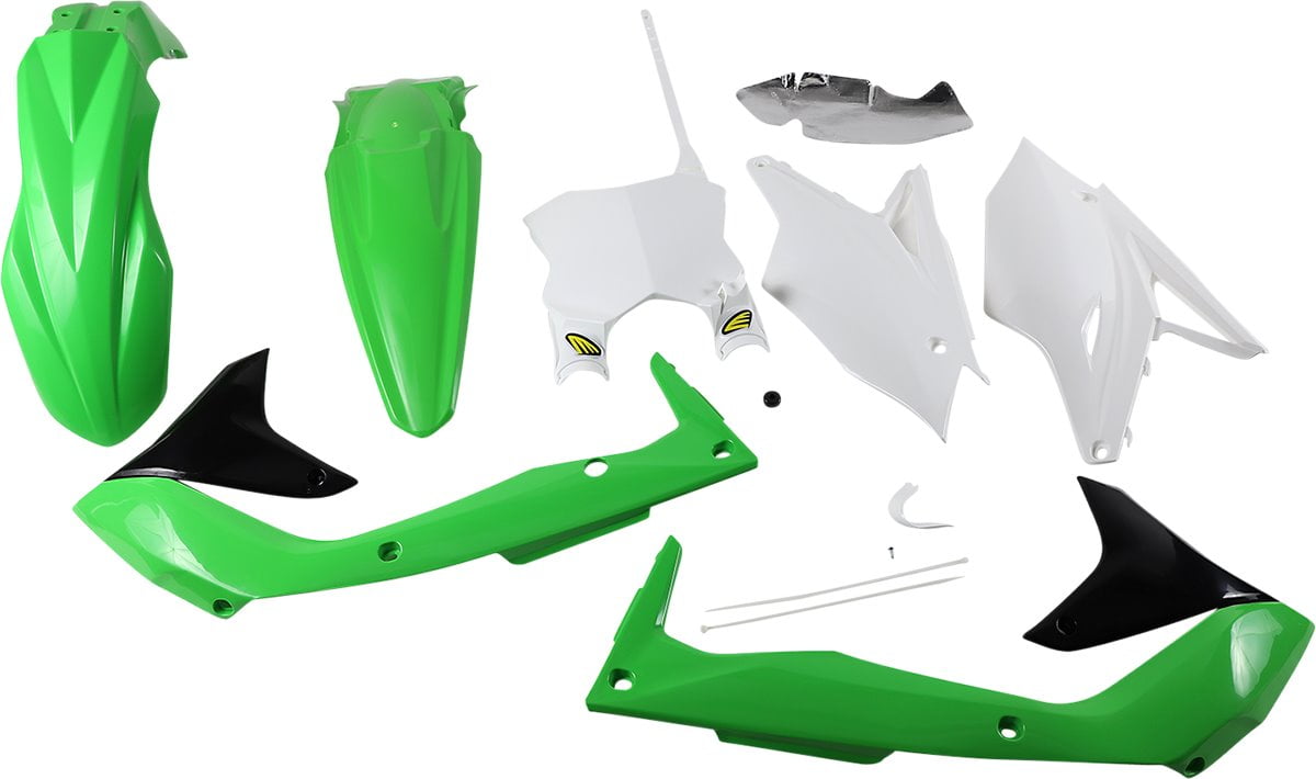 Cycra Green/White/Black Complete Plastic Body Kit (9418-00) - Walmart.com