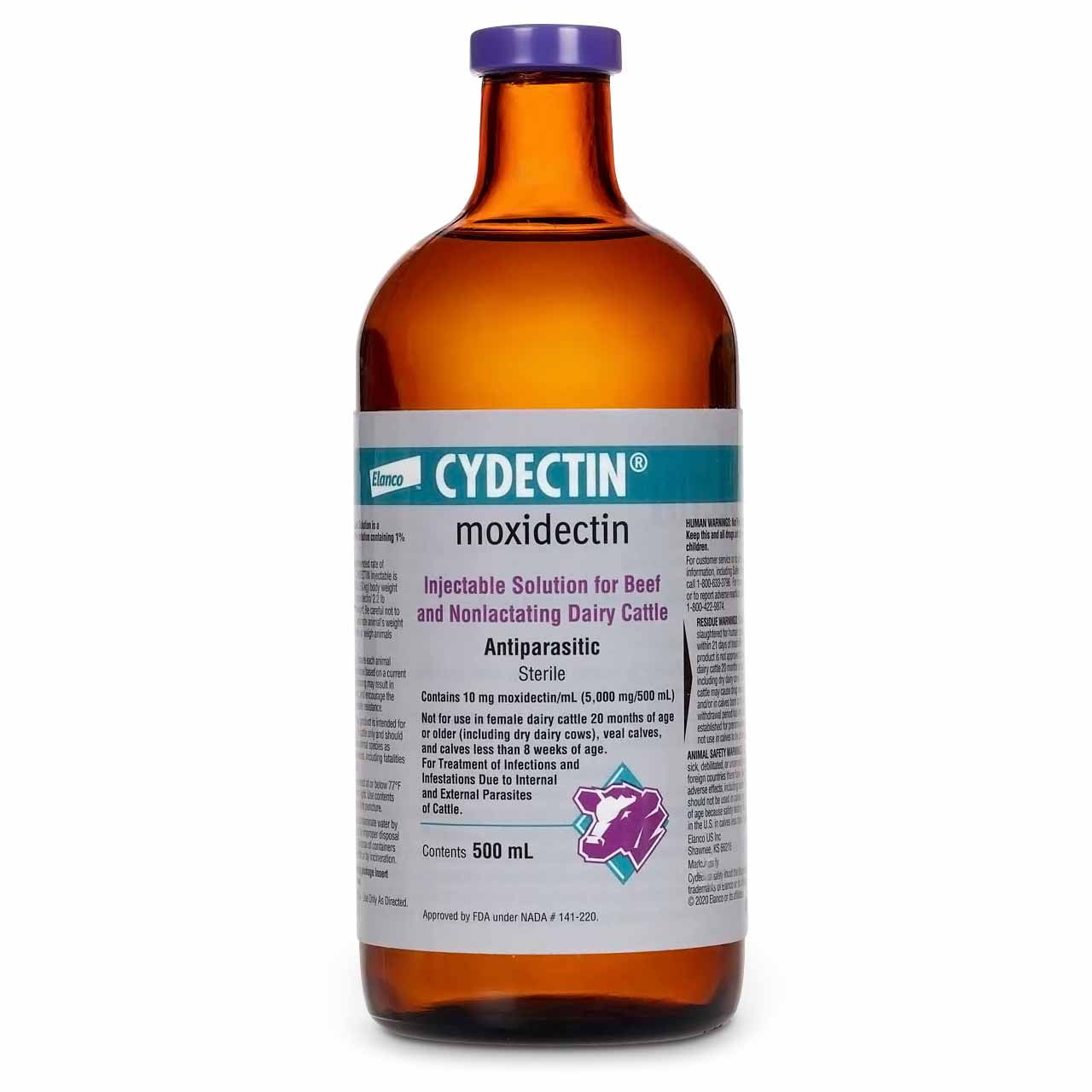 Cydectin Injectable Cattle Dewormer, 500 mL - Walmart.com