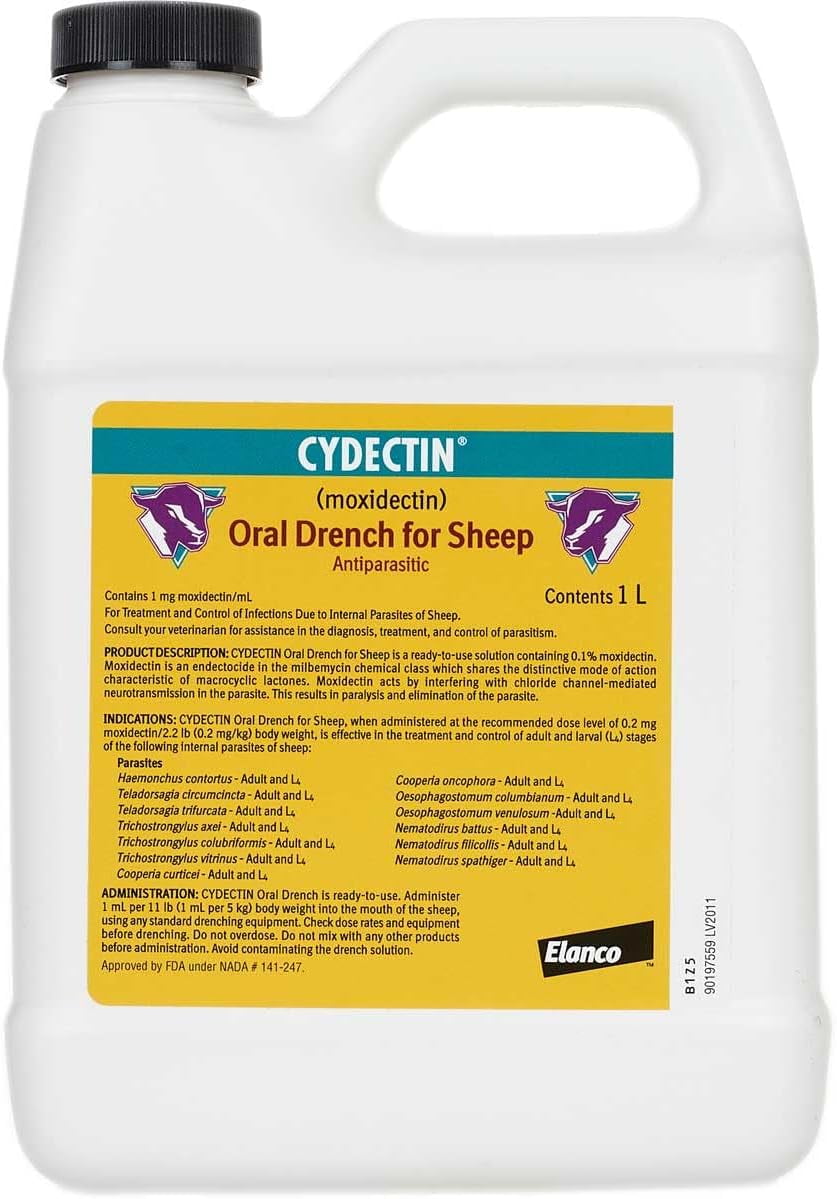 Cydectin Sheep Drench 0.1% 1000 Ml Bottle, Parasite Treatment - Walmart.com