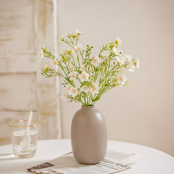 Cyenie White Artificial Flowers, Artificial Flower Beauty Starry ...