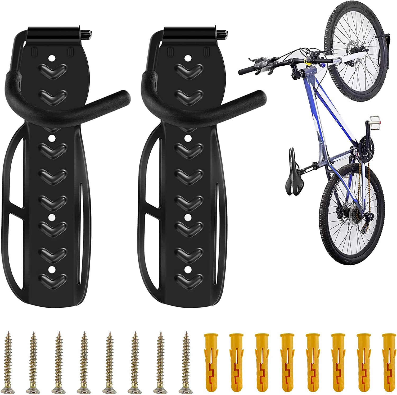 Cyfie Bike Rack Garage Wall Mount Vertical Bike Stand Bicycles Rack ...