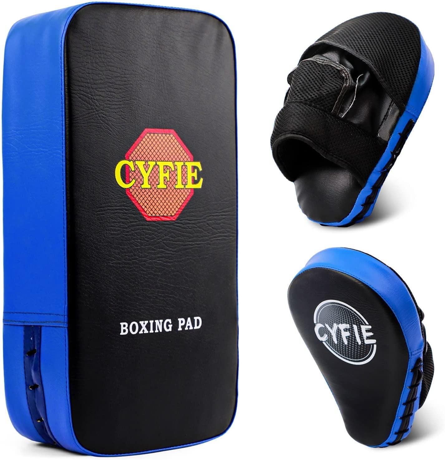 CYFIE 2 in 1 Boxing Kick Pads Punching Mitts Set, Boxing Mitts and ...