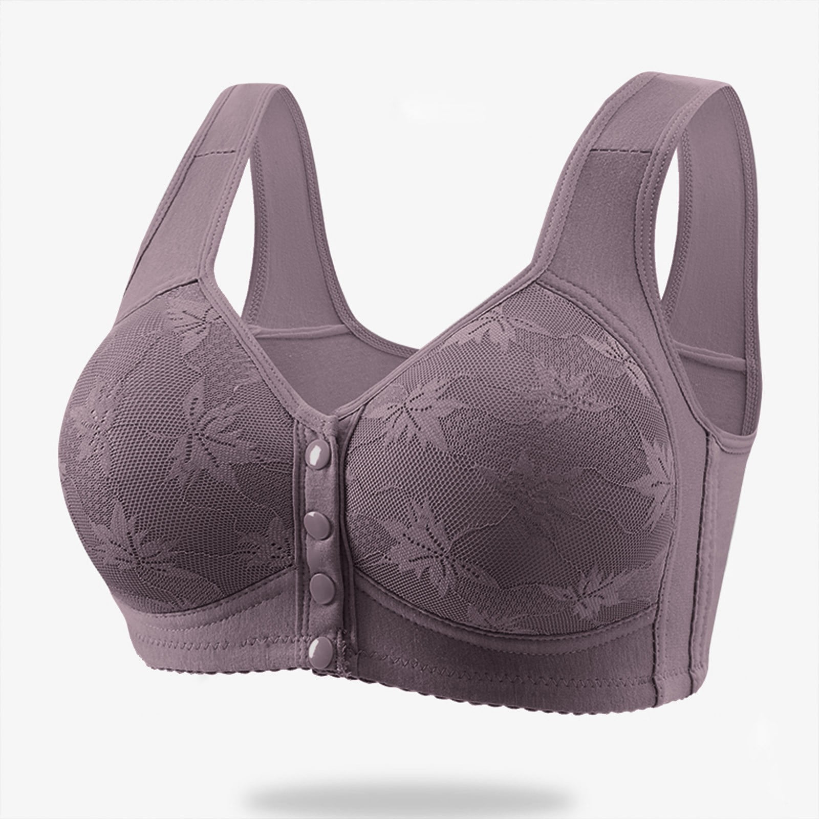 Cyglowse 2025 Daisy Bras for Older Women Front Closure Bra Full ...