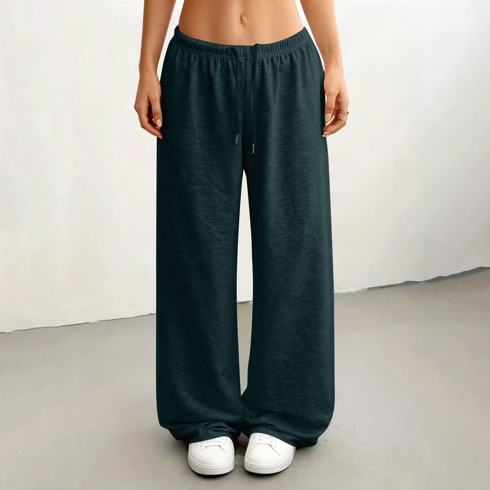 Cyglowse Baggy Wide Leg Sweatpants Women Lightweight Low Rise ...
