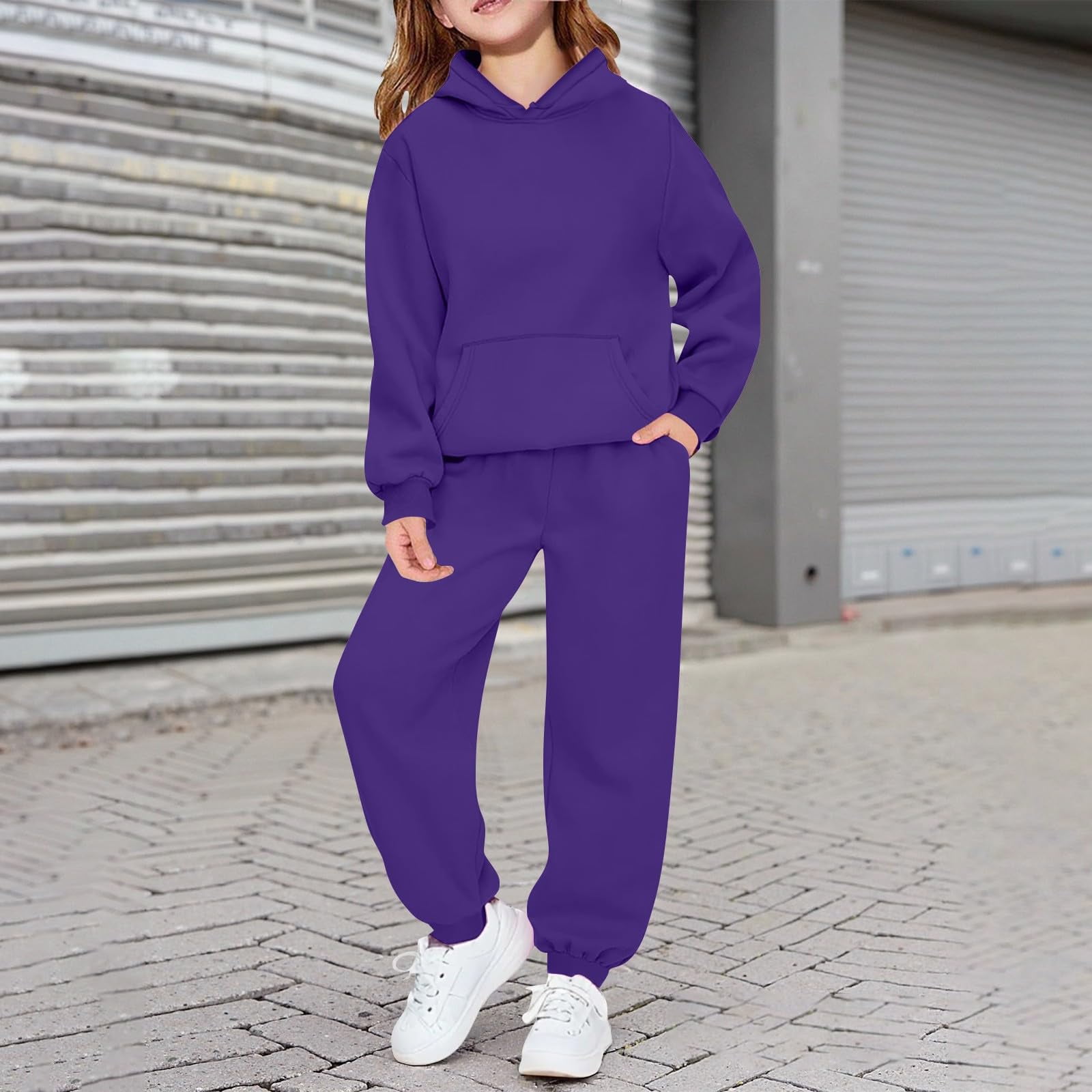 Cyglowse Girls Sweatsuit 2 Piece Outfits - Hoodie Sweatshirts and ...