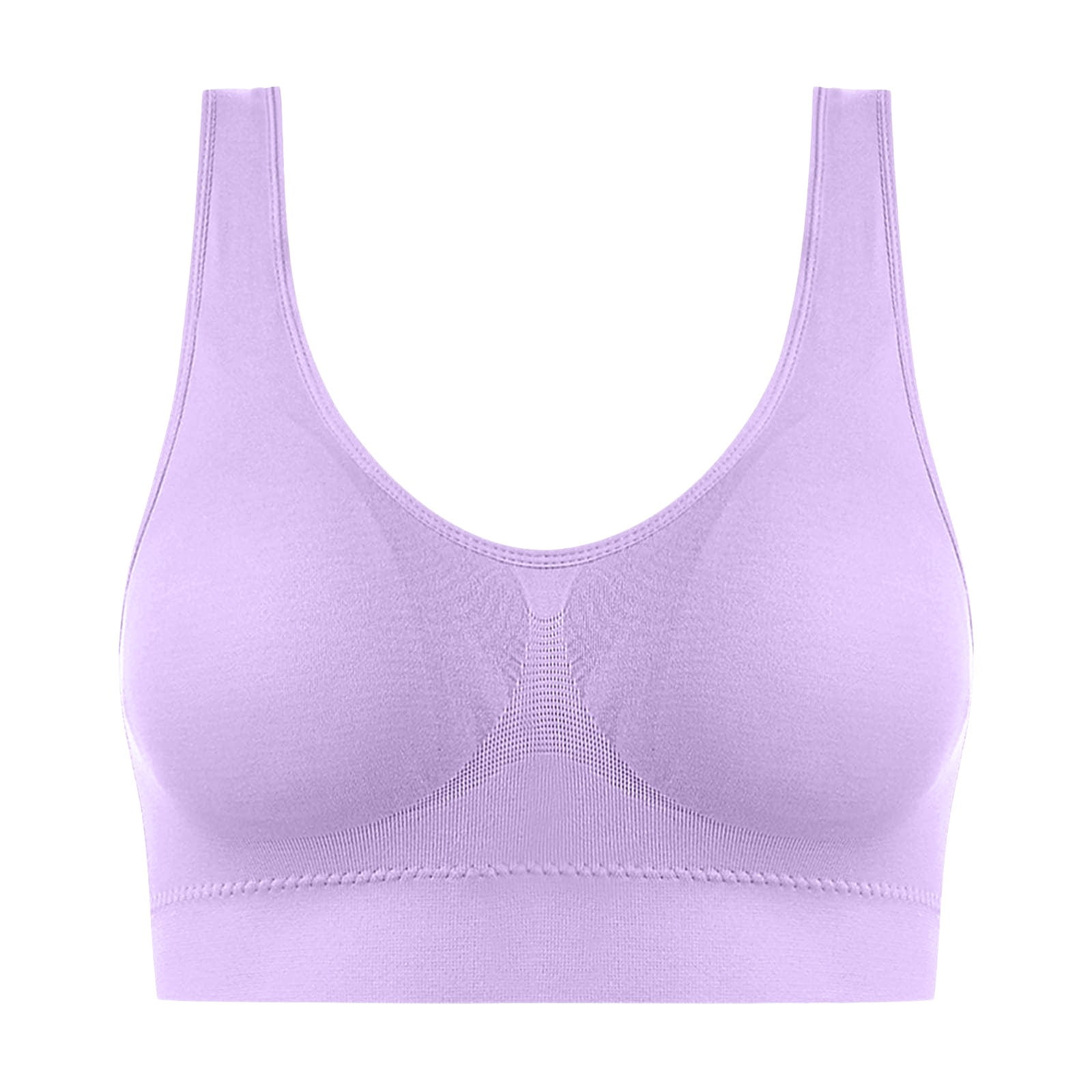 Cyglowse Seamless Yoga Bras for Women Comfortable Padded Gathering Bra ...