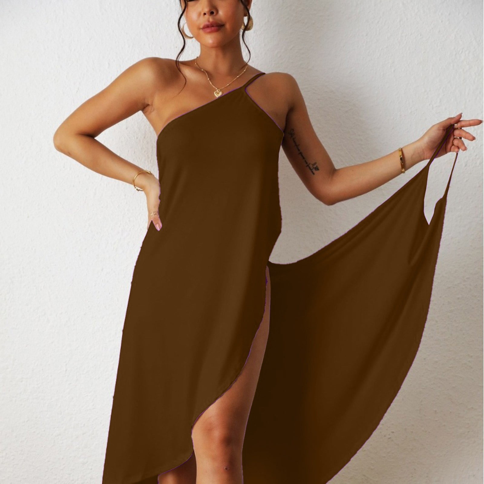 Cyglowse Wrap Dress Cover Up, Womens Cover Ups Beach Spaghetti Strap ...