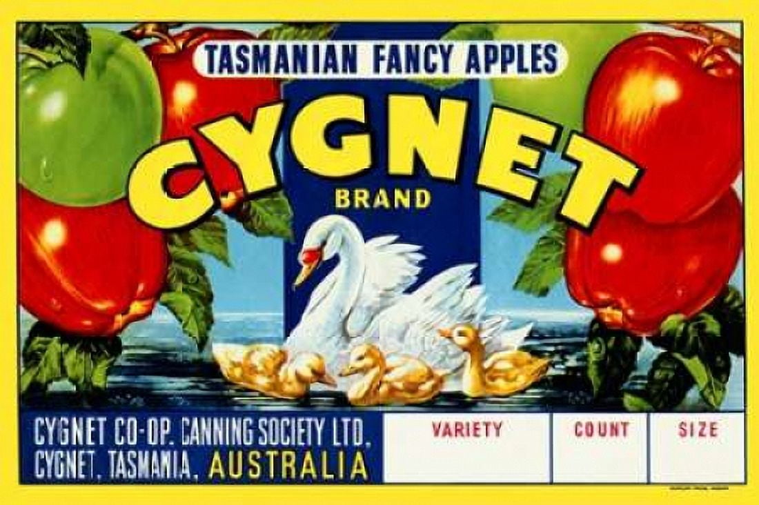 Cygnet Tasmanian Fancy Apples Poster Print by Retrolabel (12 x 18 ...