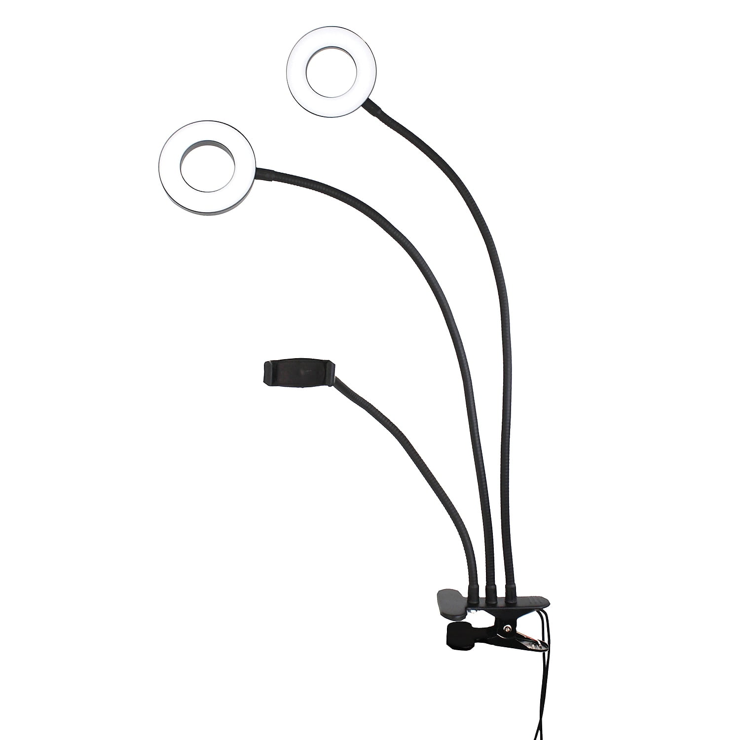 Cygnett CY3538VCSLR V-Dual Classic 2-in-1 Dual Ring Light with Phone ...