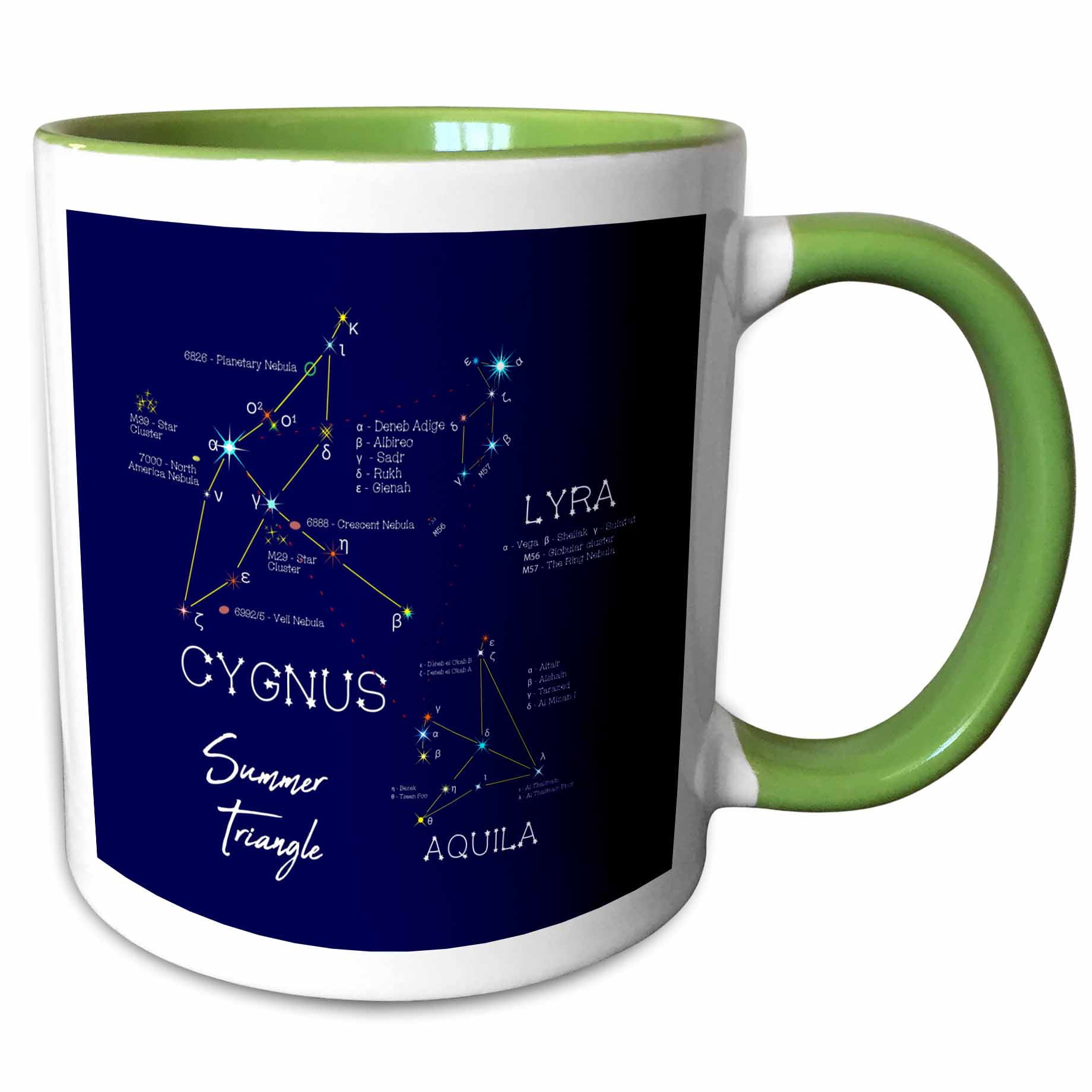 3drose, Cygnus, Lyra, Aquila Constellations, Summer Triangle, 11oz Two ...
